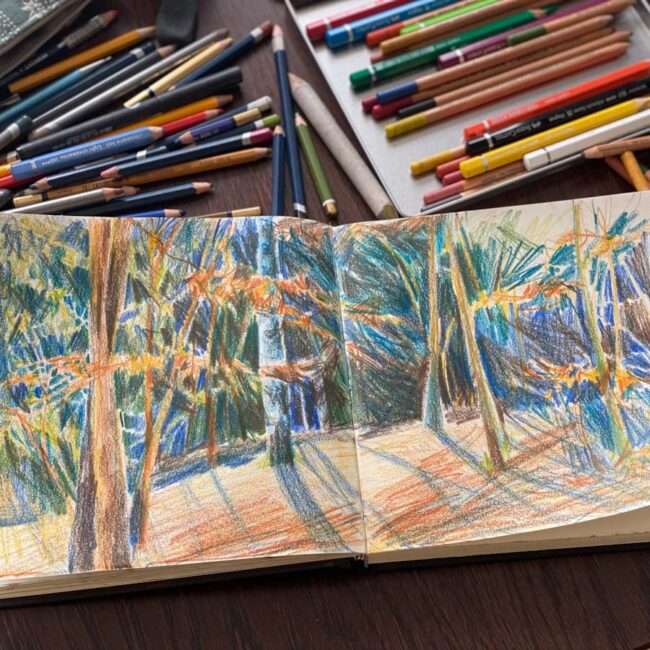 Flipping Through Sketchbook 2023 Artboginskaia